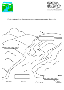 Espaço Carol Educar: Atividades de Geografia - partes de um rio e sua ...