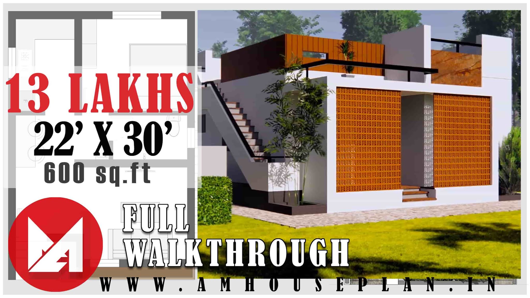 22 X 30 SIZE 13 LAKHS BUDGET HOUSE