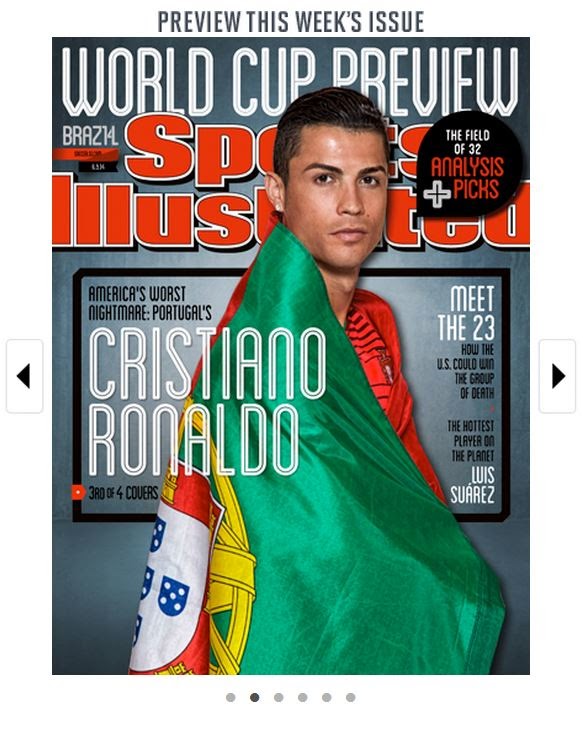 Cristiano Ronaldo is on Sports Illustrated magazine cover