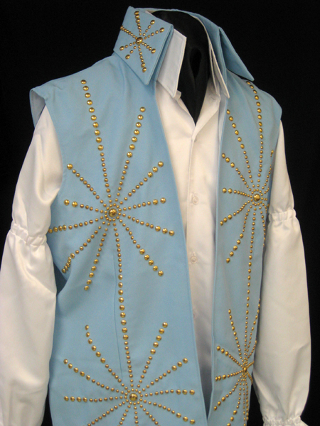 Elvis Presley . . . : Jumpsuit - Blue Cisco Kid Vest