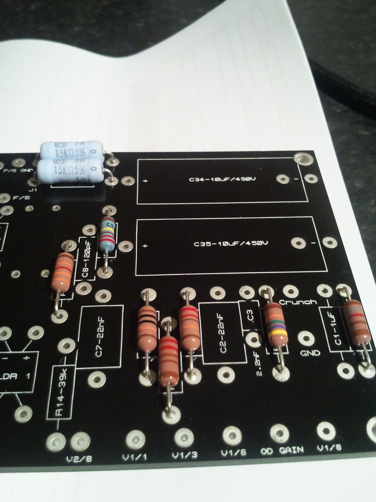 Backline.tk: Building a high gain amplifier part 1: The preamp
