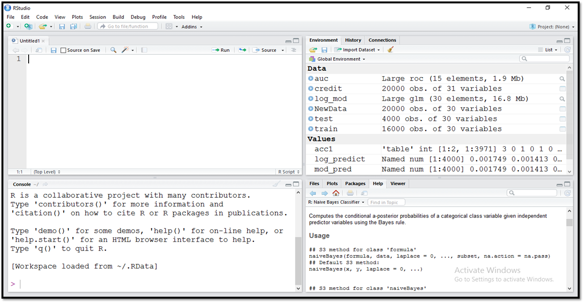 R and R Studio Installation for Windows