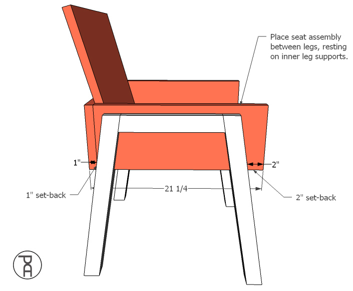 Stair Tread Arm Chair - Building Plans | Pneumatic Addict