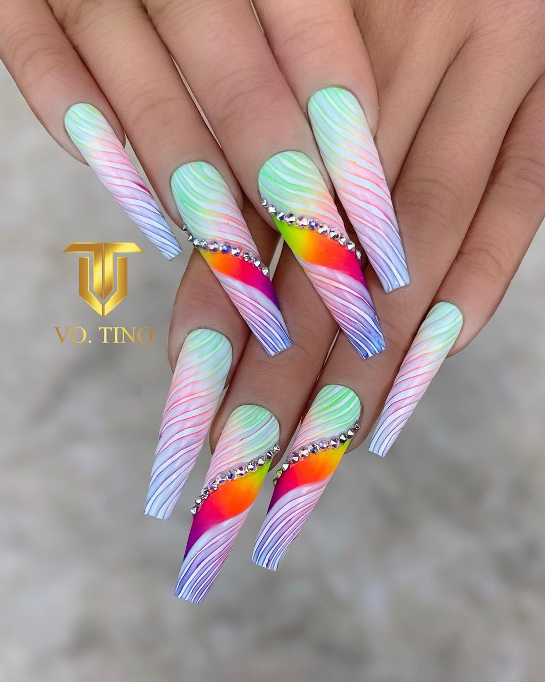 Exclusive luxury nail art designs by Vo.tino | Melody Jacob