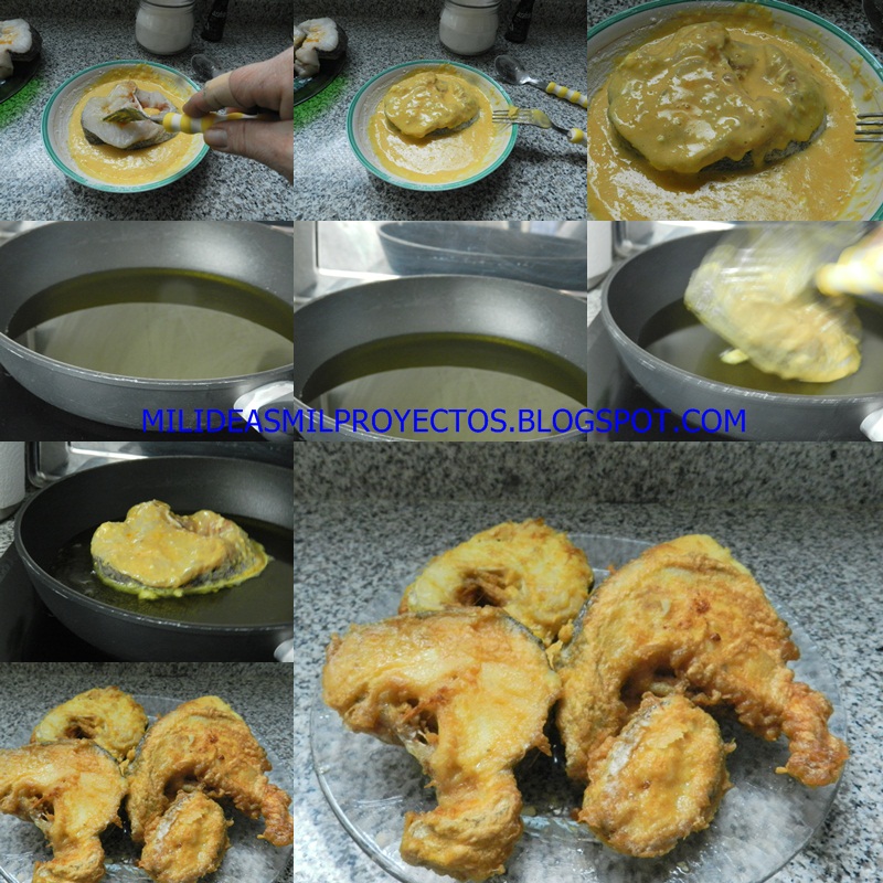 Para comer hoy Merluza rebozada acompañada de espárragos Pedro Luisy ...