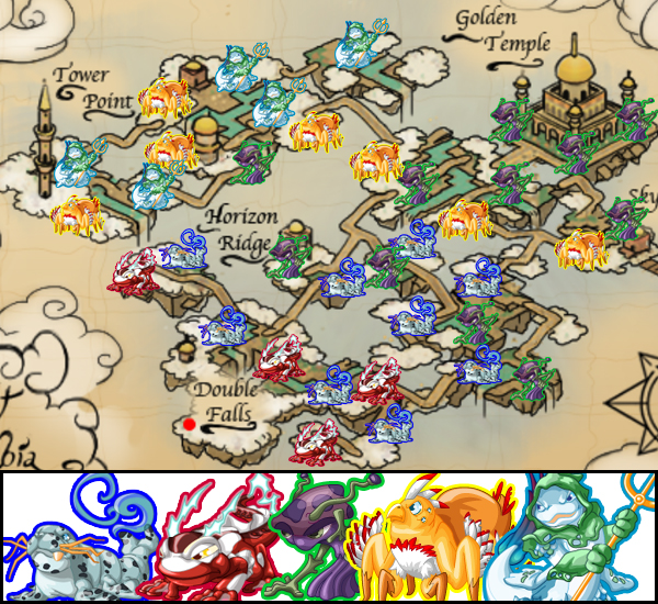 I Giochi di Facebook: Aerobia Rare & Common MIscrits Locations ...