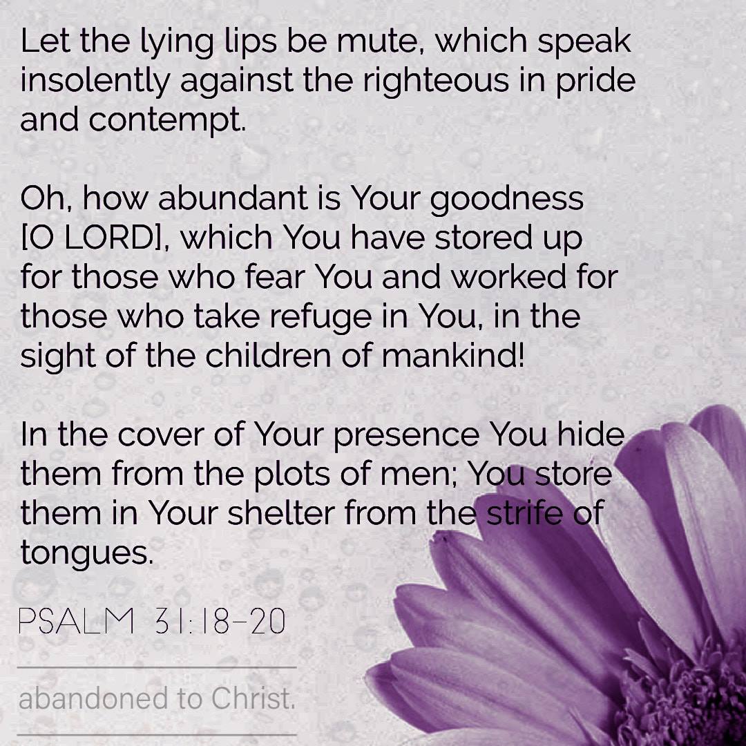 abandoned to Christ.