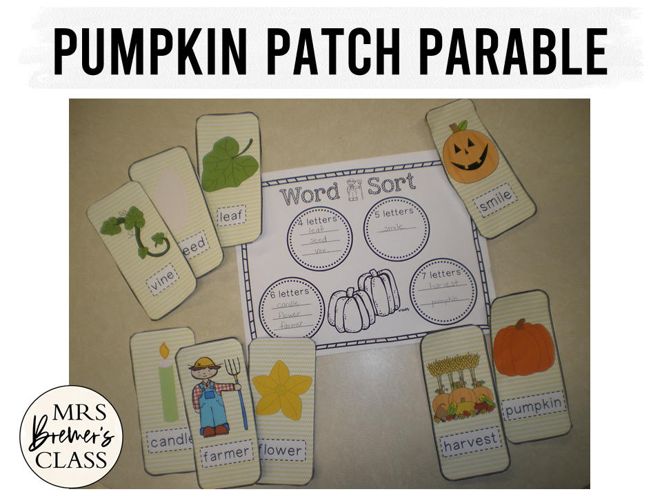 The Pumpkin Patch Parable and Pumpkin Craftivity | Mrs. Bremer's Class