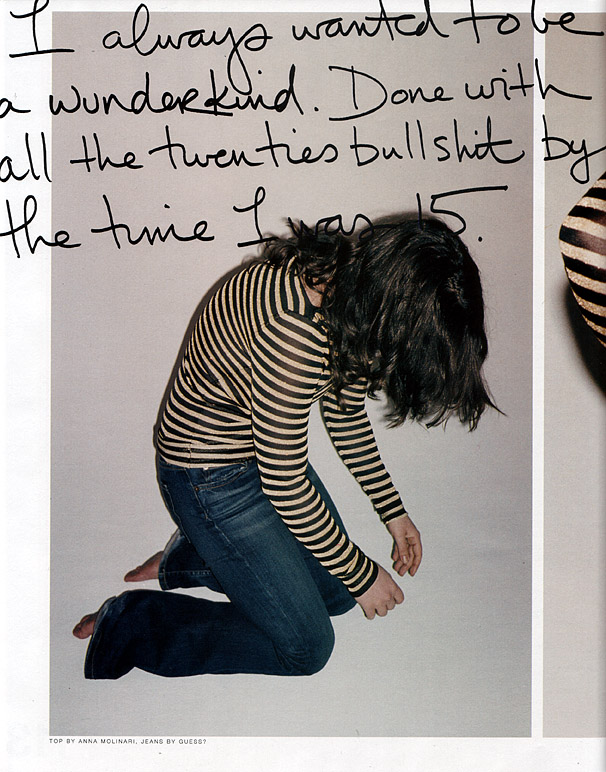 WonderfulChristinaRicci: Christina Ricci: Shoot für "Nylon" - 2003!