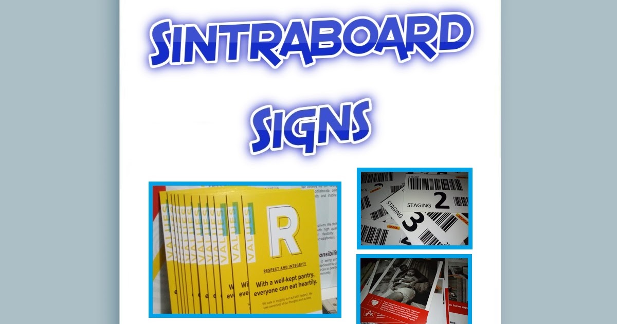 Sintraboard Signs, Custom Sintra Board Posters | Printixels™ Philippines