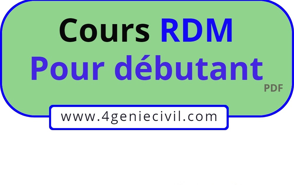 Cours rdm pdf debutant