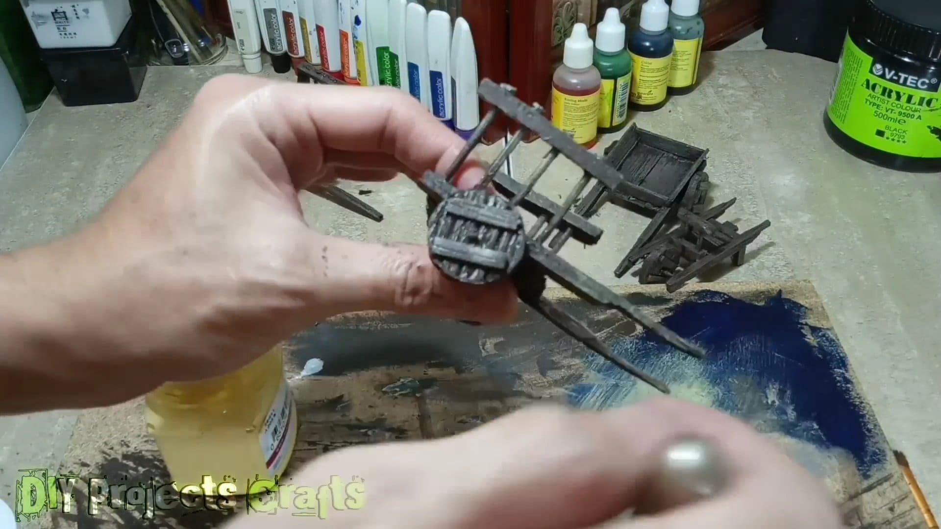 How to Build Miniature Medieval Wooden Cart and Wagon for your Diorama ...