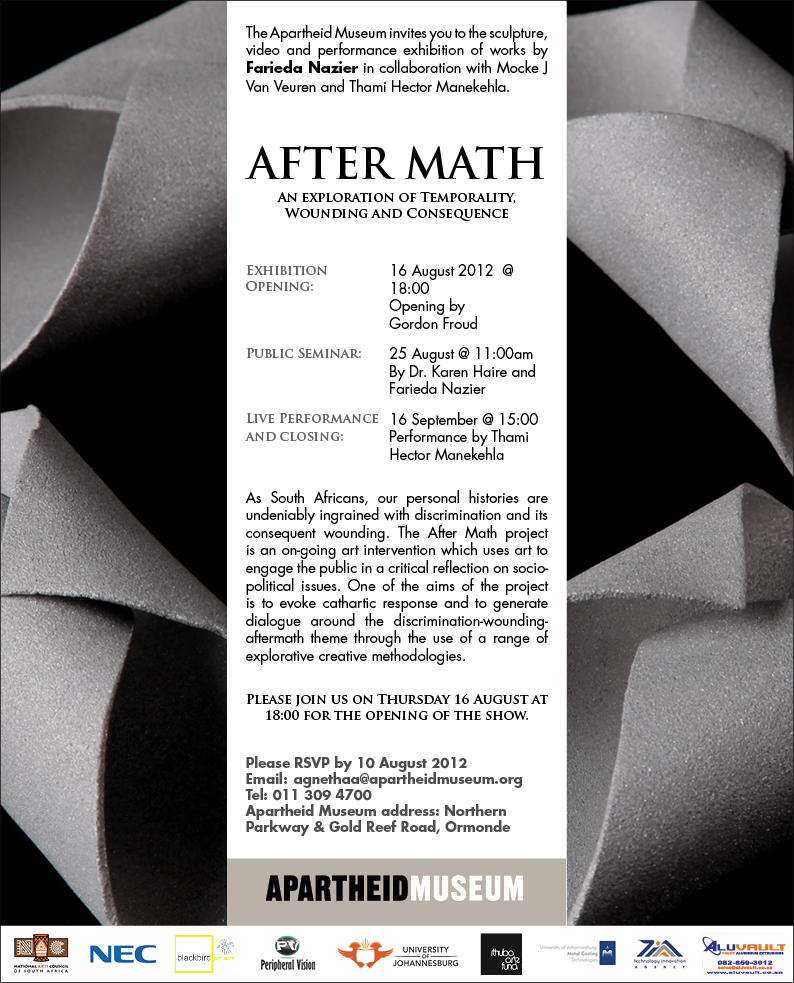 farieda nazier: artist, researcher and educator: After Math Exhibition ...