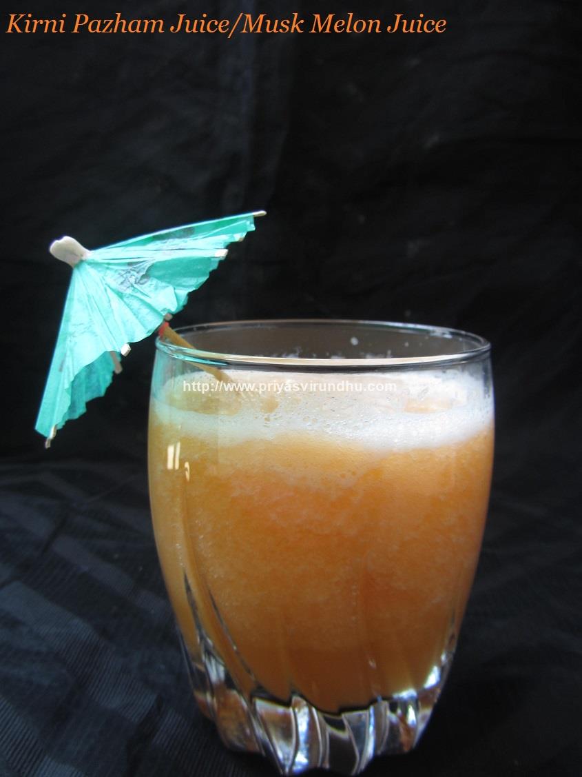 Priya's Virundhu....: Kirni Pazham Juice Recipe/Musk Melon Juice Recipe ...