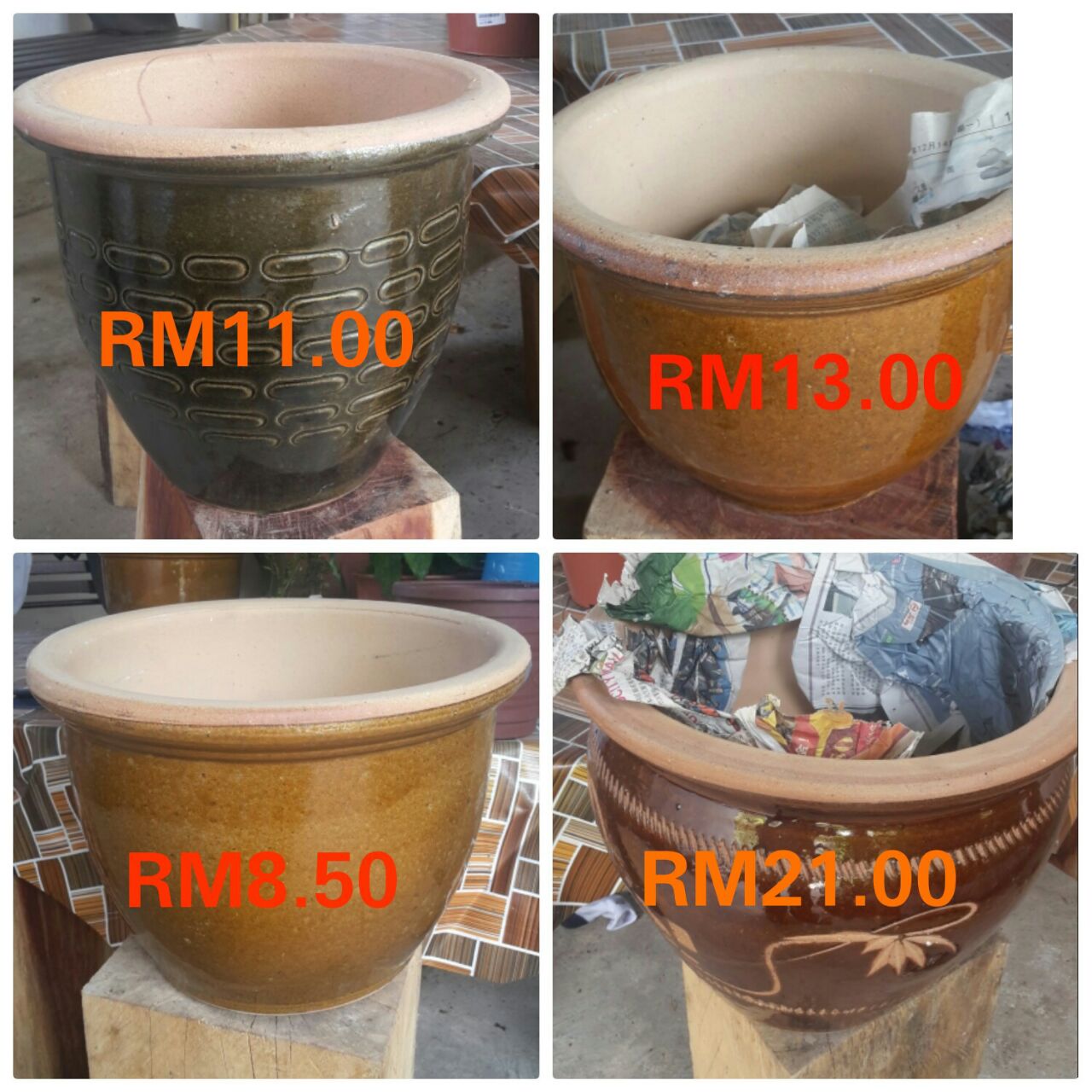 Pelbagai Bentuk Dan Corak Pasu Ceramik