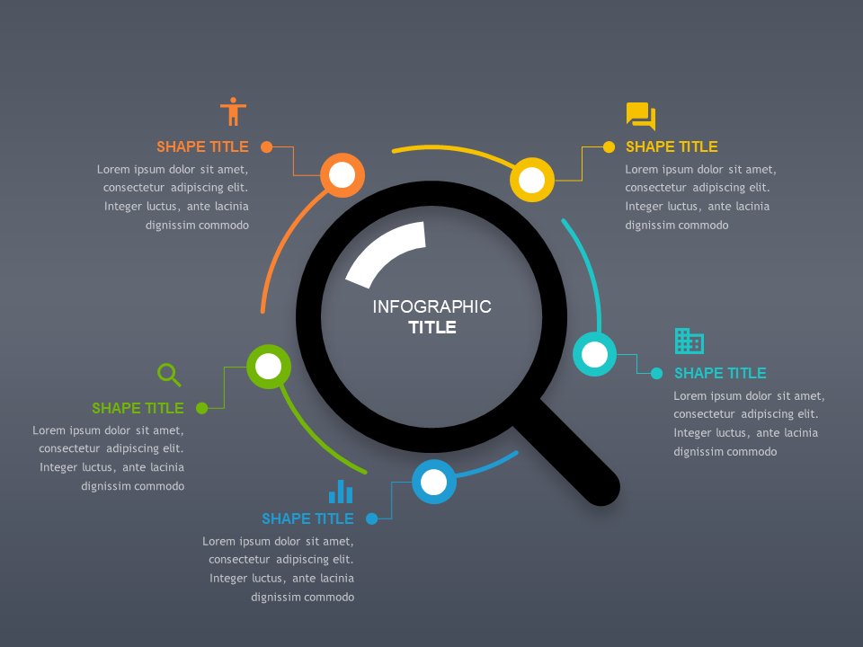 Magnifying Glass Dot PowerPoint Templates - PowerPoint Free Magnifying Glass Dot PowerPoint Templates - PowerPoint Free