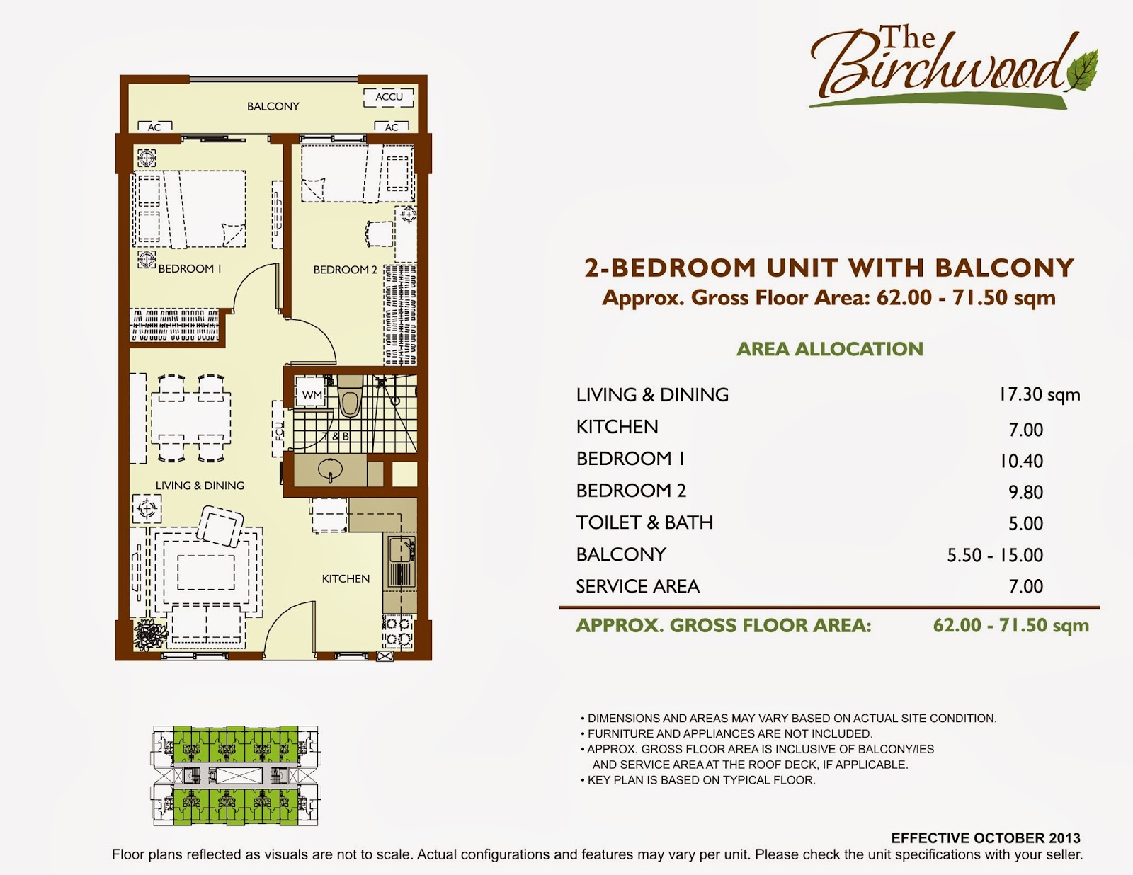 DMCI HOMES THE BIRCHWOOD: UNIT FEATURES AND PLANS