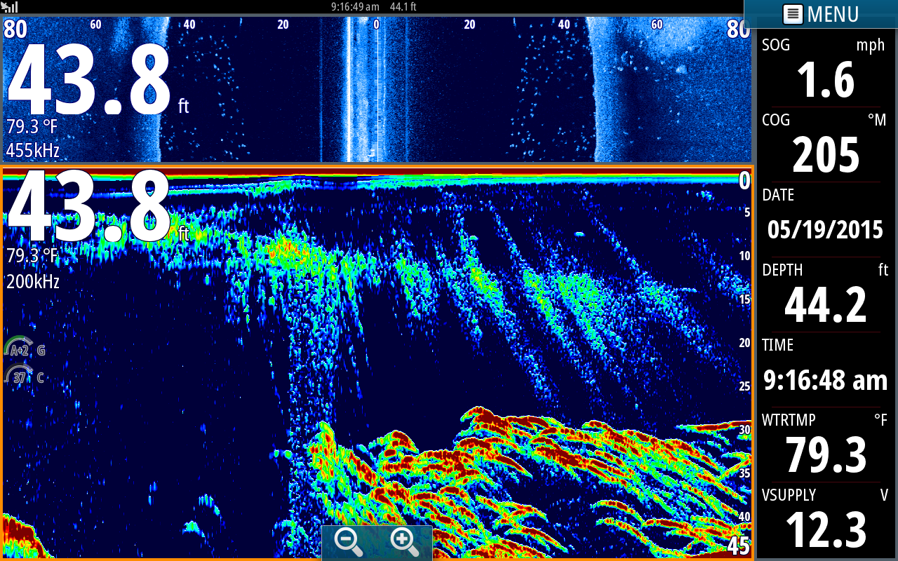 Lake Anna Striper Guide Journal: Navico Screen Shots