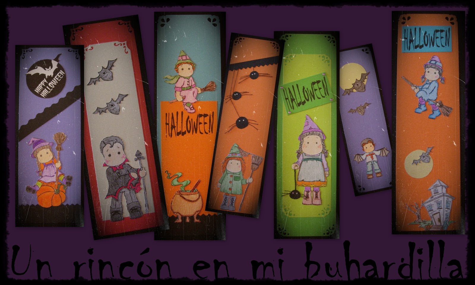 Un rincón en mi buhardilla: Halloween (marcapáginas de miedo)