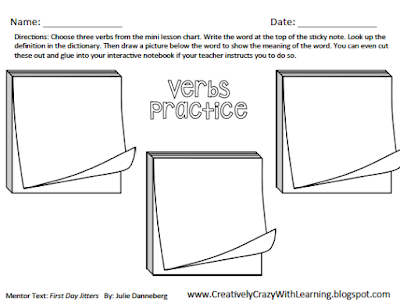 Creatively Crazy With Learning: Back to School Mentor Text Lesson Plans