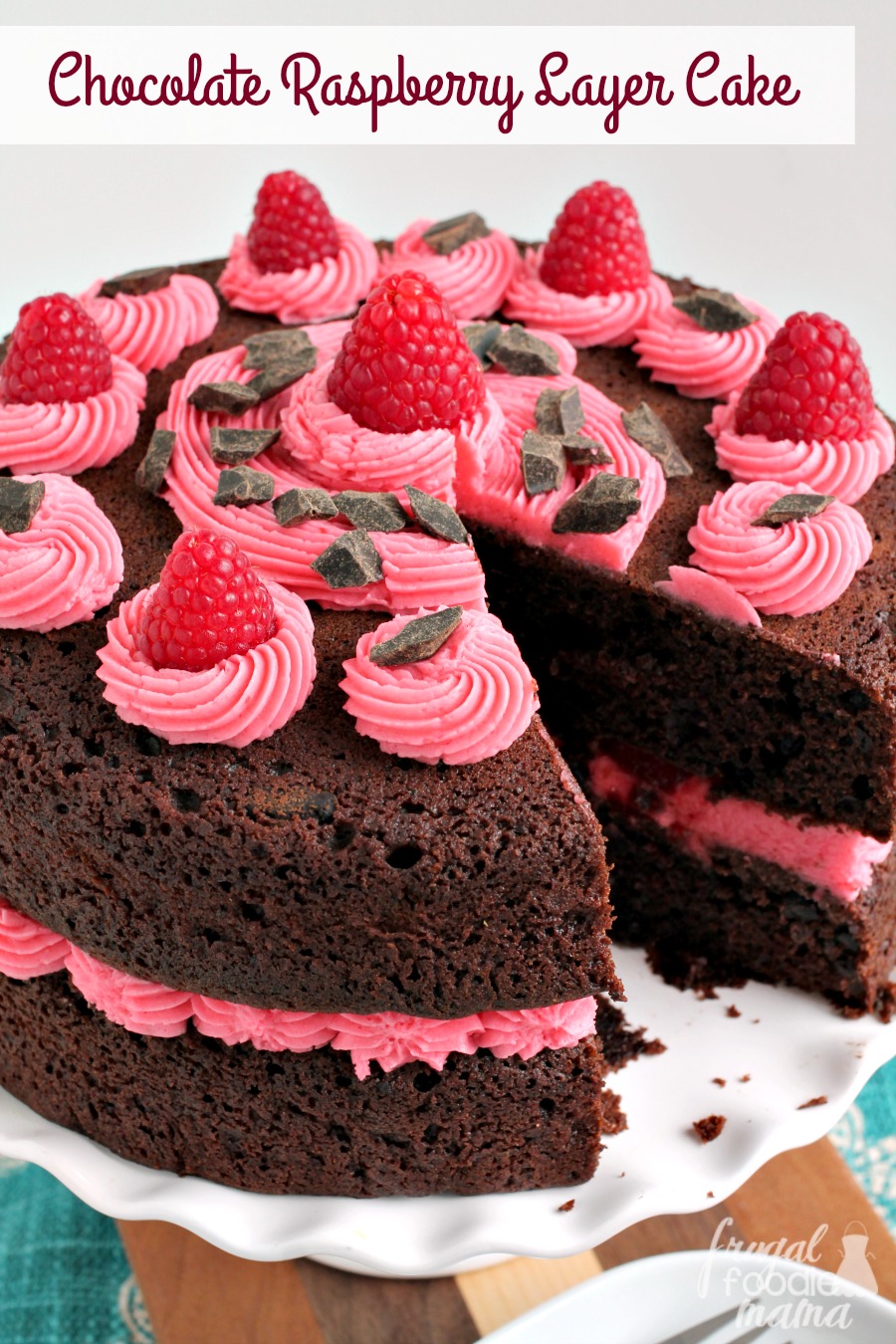 Frugal Foodie Mama: Chocolate Raspberry Layer Cake