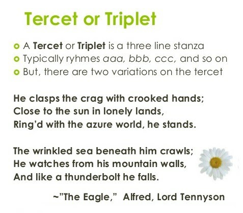Definition and examples of tercet or triplet – Literary terms - Maruf's ...