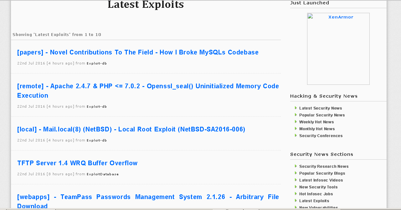 como achar exploits zero day - kali linux