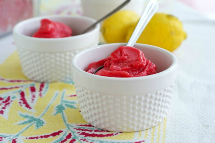 Raspberry Lemonade Sorbet | The Two Bite Club