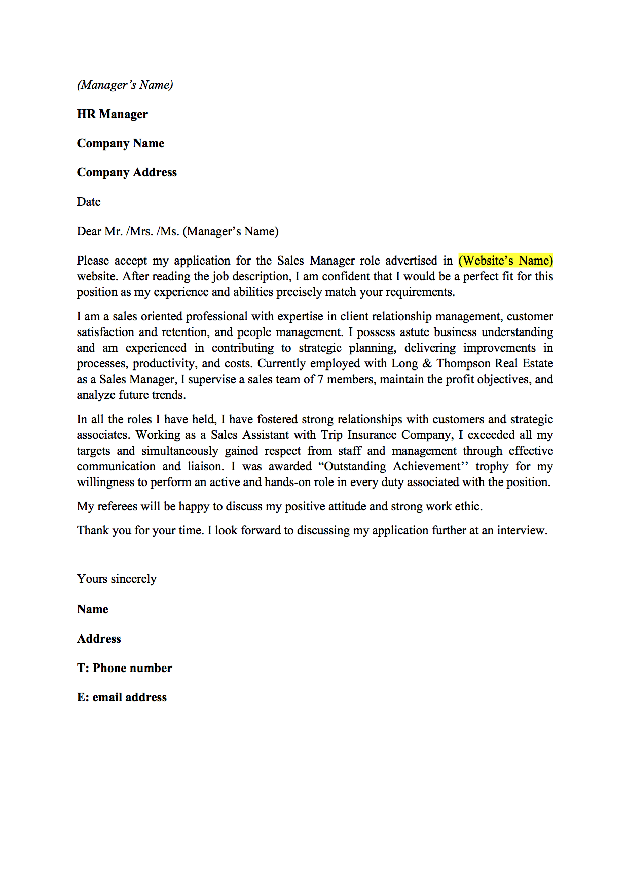 Insurance Marketing Letter Template Resume Letter insurance-marketing-letter-template-resume-letter