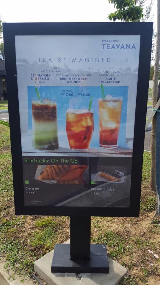 Starbucks Drive-Thru MENU Marina Parkcity, Miri - Miri Food Sharing