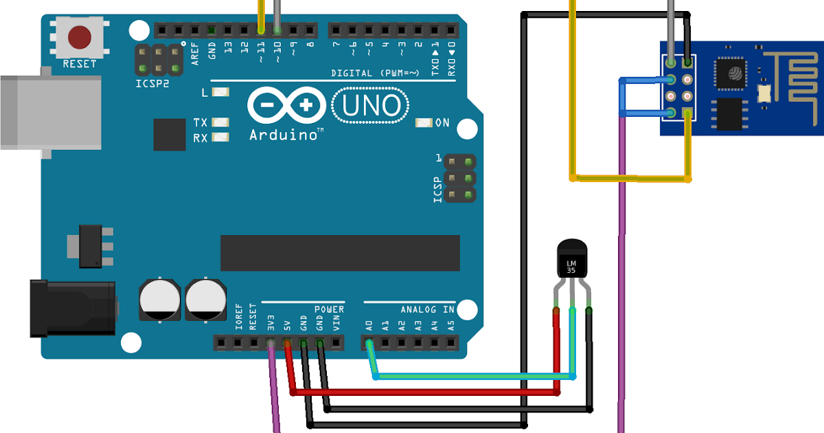 MODULO WIFI ESP 8266 SENSOR LM35