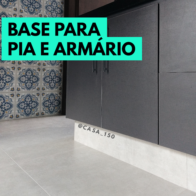 Base de cimento para Pia e Armário + Dicas - BLOG ALINE RIBEIRO