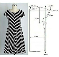 Medidas y patrones de costura de vestidos femeninos ~ Remeras Personalizadas