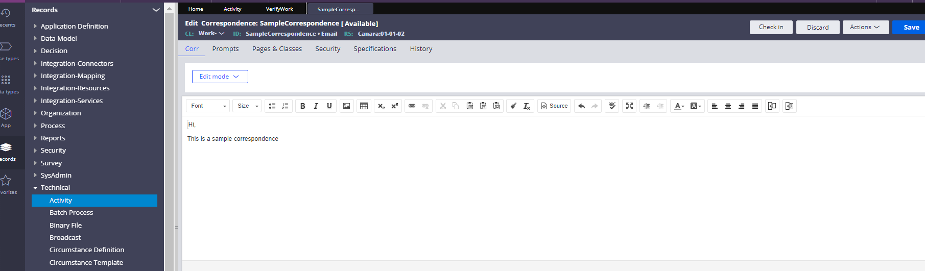 Pega Learnings: How to send correspondence in Pega