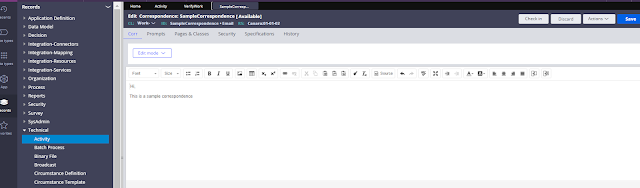 Pega Learnings: How to send correspondence in Pega