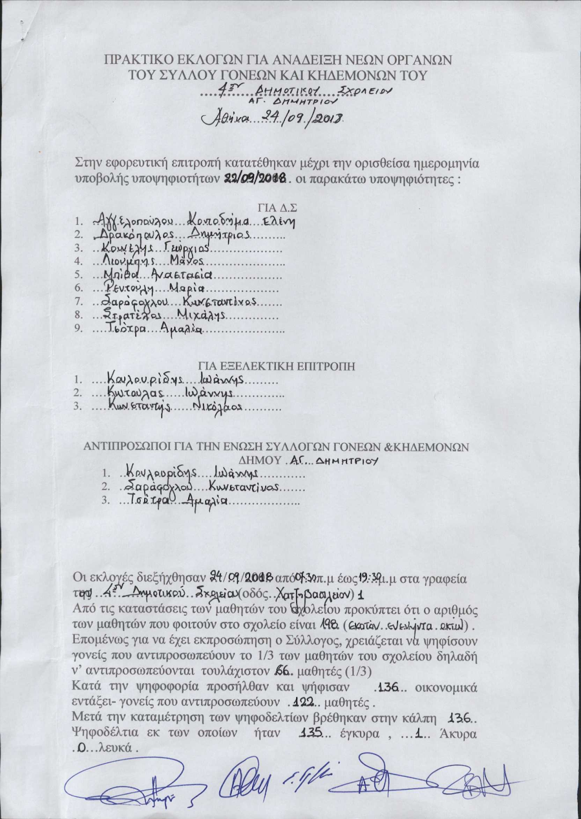 Σύλλογος Γονέων και Κηδεμόνων 4ου Δημοτικού Σχολείου Αγίου Δημητρίου ...