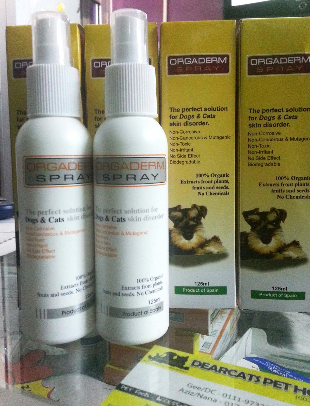 Orgaderm Spray (125ml) - Utk pertumbuhan bulu - MY PET STATION