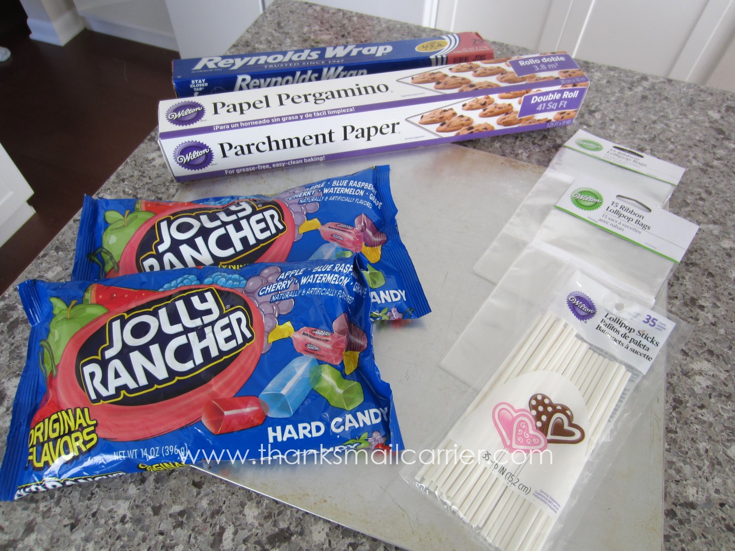 Thanks, Mail Carrier | Homemade Jolly Rancher Lollipops {Recipe}