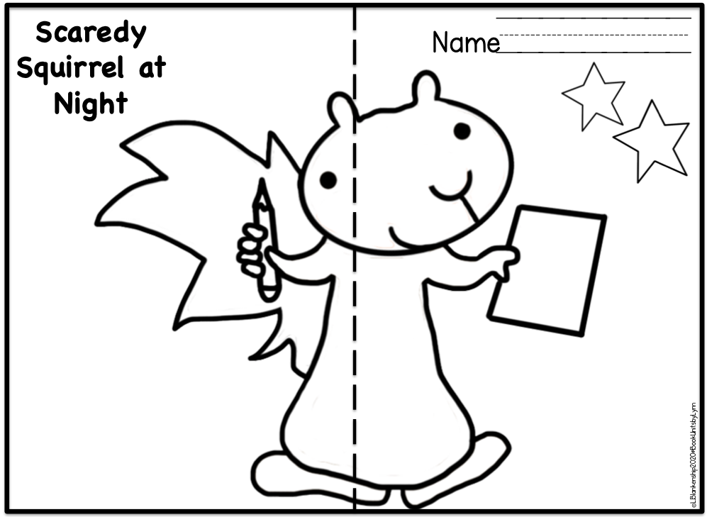 SCAREDY SQUIRREL AT NIGHT BOOK CRAFT ~ Book Units by Lynn