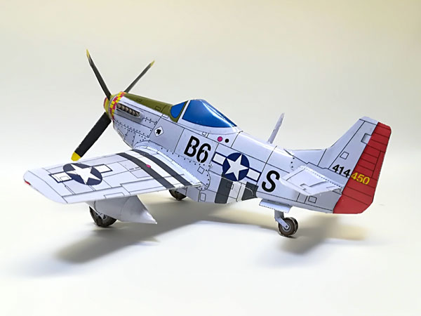 North American P-51 Mustang Papercraft | Paperized Crafts