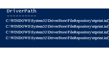 PowerShell get Printer Name and Driver path