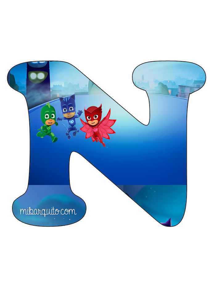 Abecedario de PJ Masks. - Oh my Alfabetos!