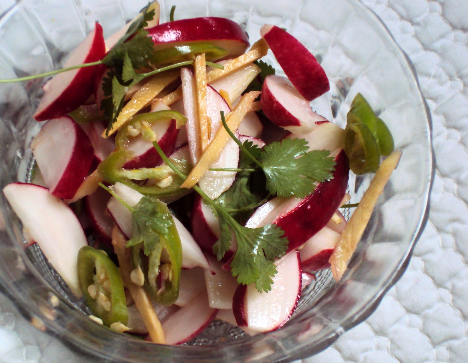 two salads with Radish...