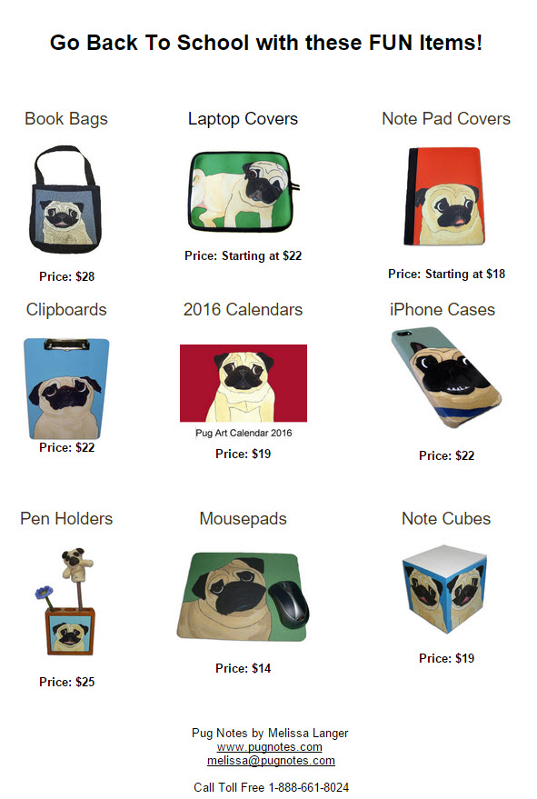 Life is art ... Art is Life: Go Back to School with A Pug!