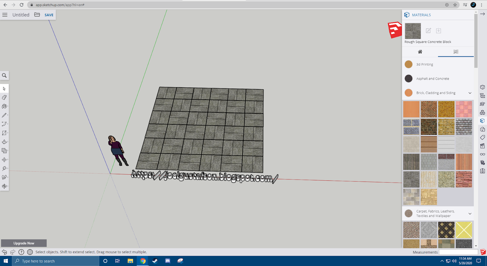 Joel blog: sketchup lesson 1