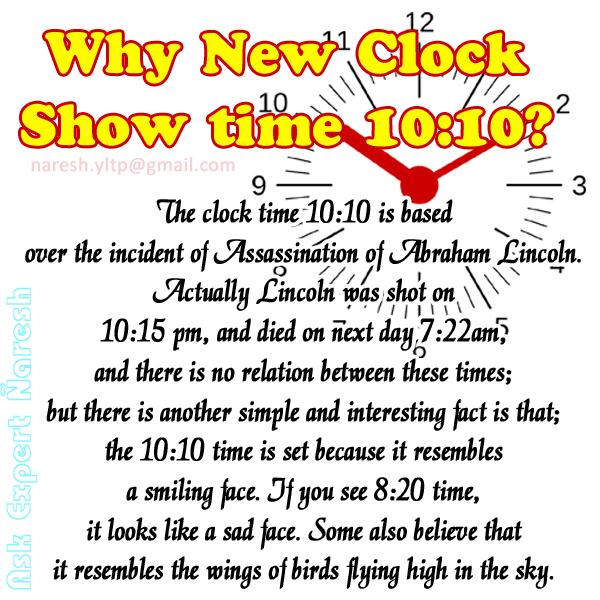 Ask Expert Naresh: Why new clock show time 10:10?