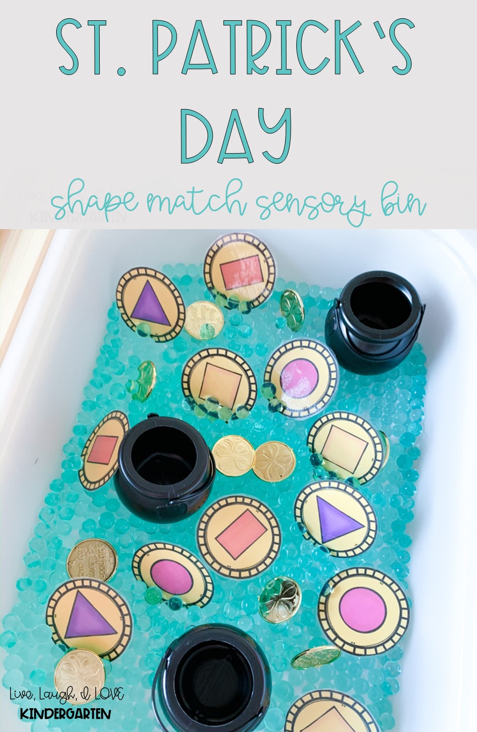 I want to show you a St. Patrick's Day themed sensory bin you can use ...