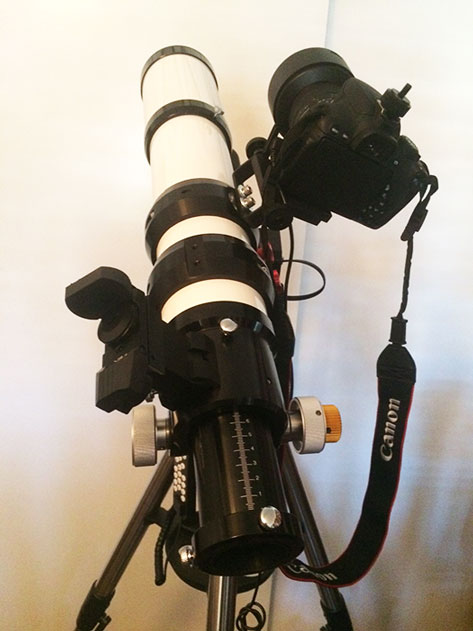 Palmia Observatory: Installing piggyback camera adapter on telescope ...