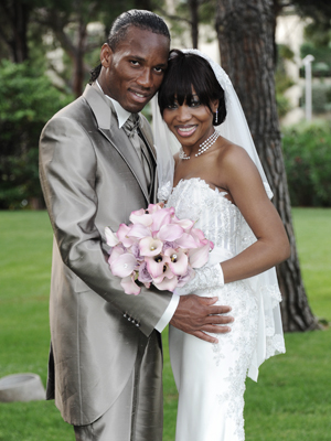 Football Stars: Didier Drogba With Wife Diakite Lalla & Kids