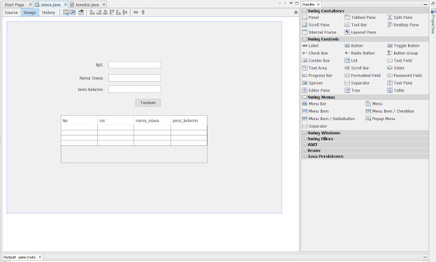 Cara Menginput Data Dalam Database Menggunakan Netbeans